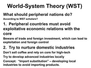 World system theory; Wallerstein | PPT