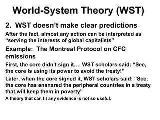 World system theory; Wallerstein | PPT