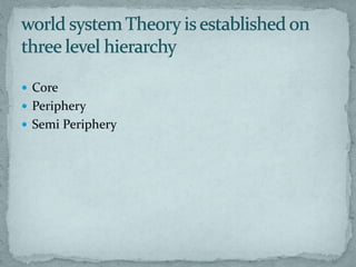 World system theory | PPTX
