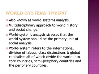 World System Theory & Burma | PPT