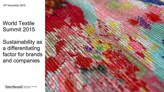 Sustainability as a differentiating factor for brands and companies | PPT