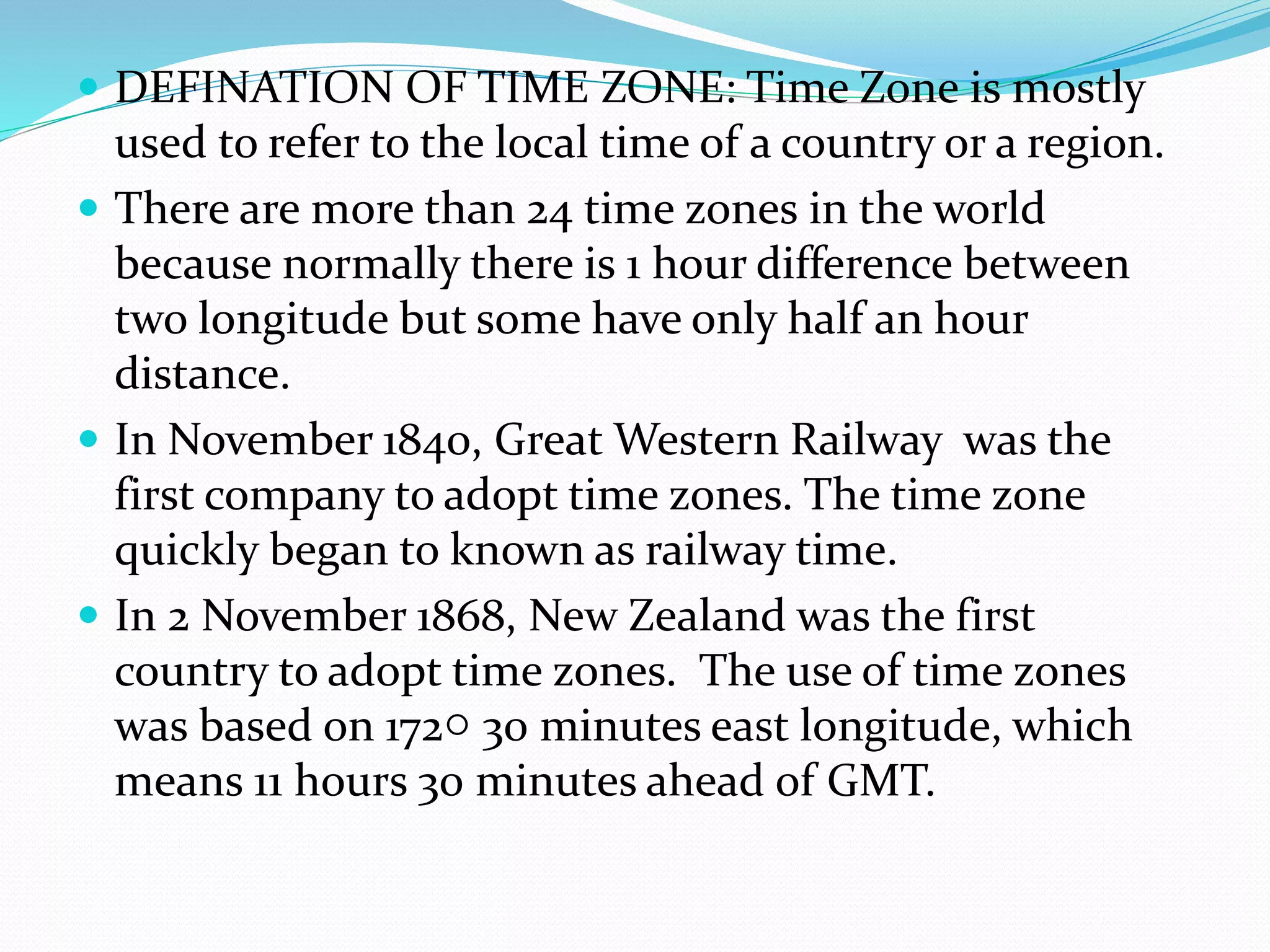 World time zones | PPTX
