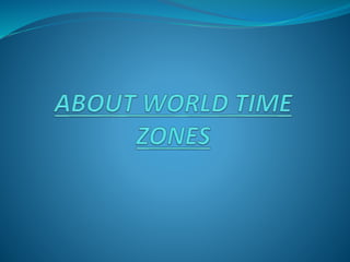 World time zones | PPTX