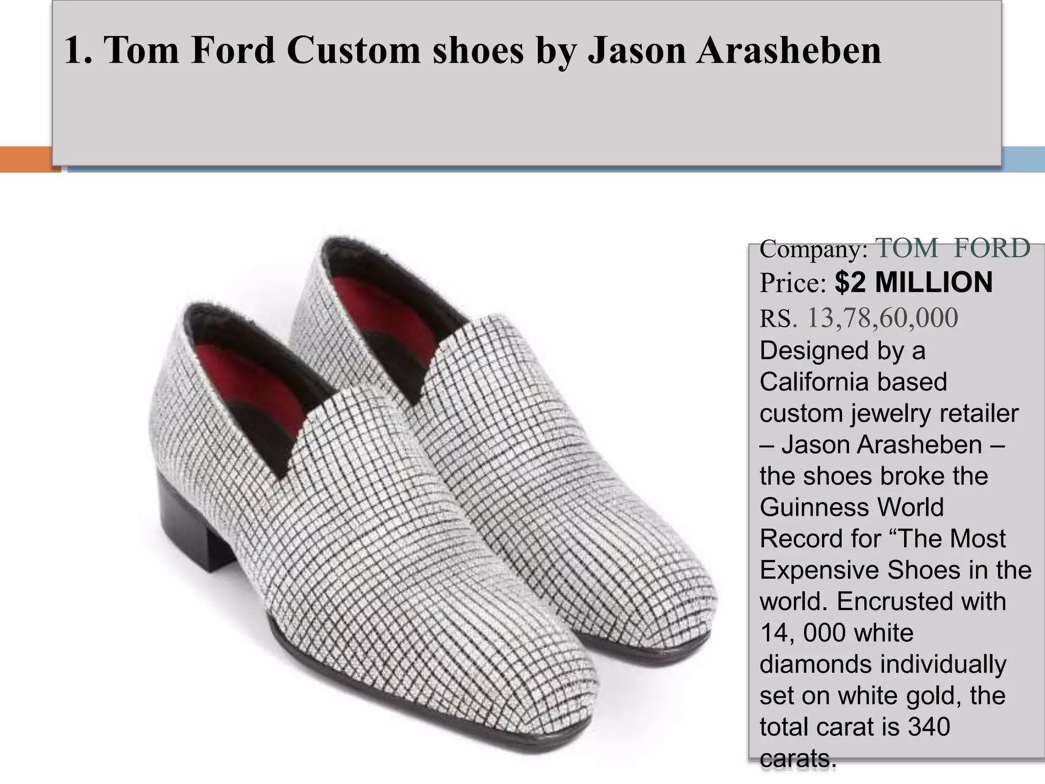 World top 10 costly footwear brands | PPTX