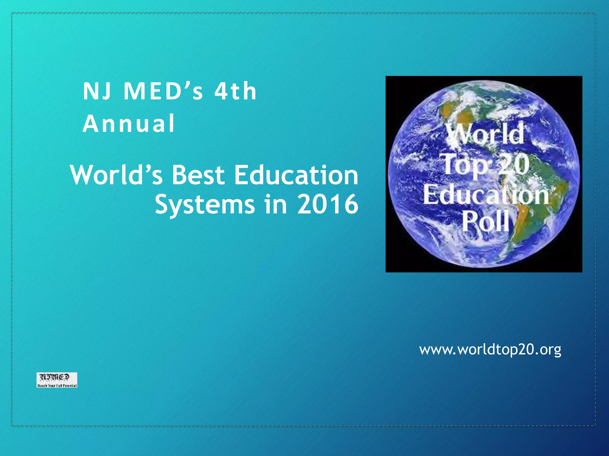 World's Best Education Systems in 2016 | PPT