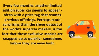 Alexander Zingman : World top 5 expensive cars | PDF