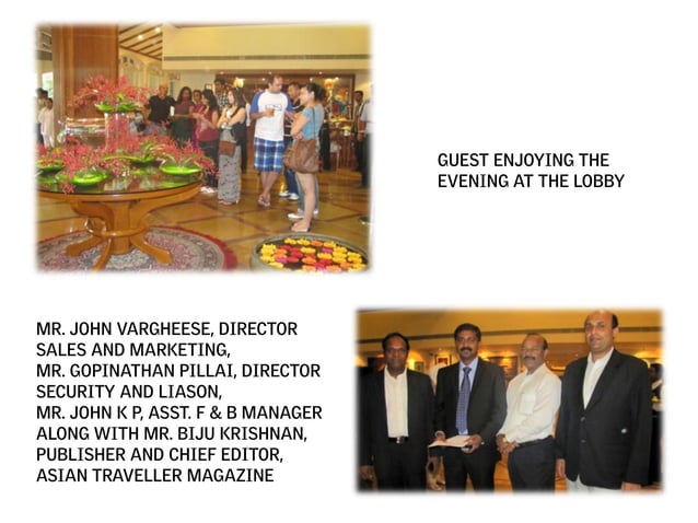 Celebrating World Tourism Day at Le Meridien Kochi | PDF