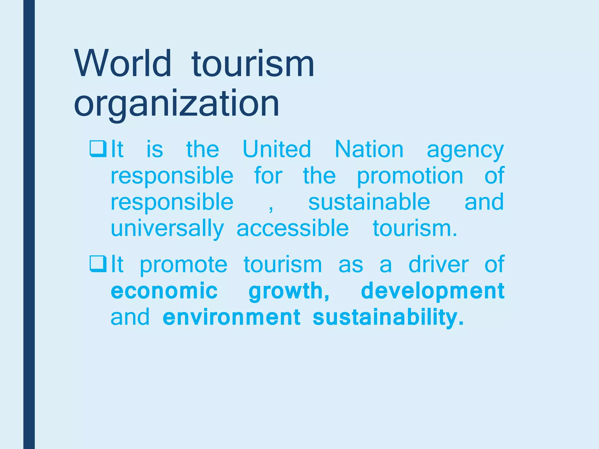 World tourism organization | PPTX