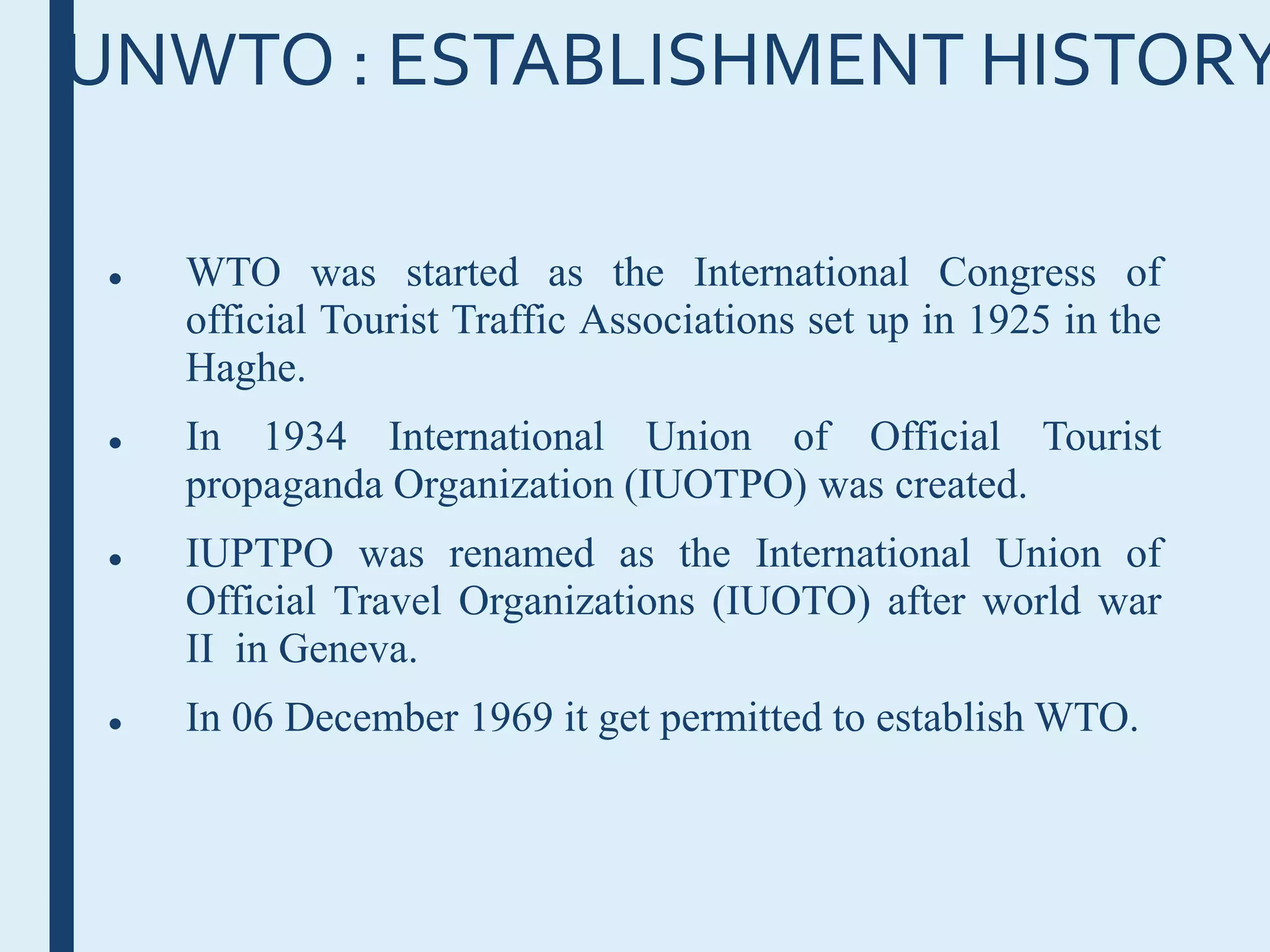 World tourism organization | PPTX
