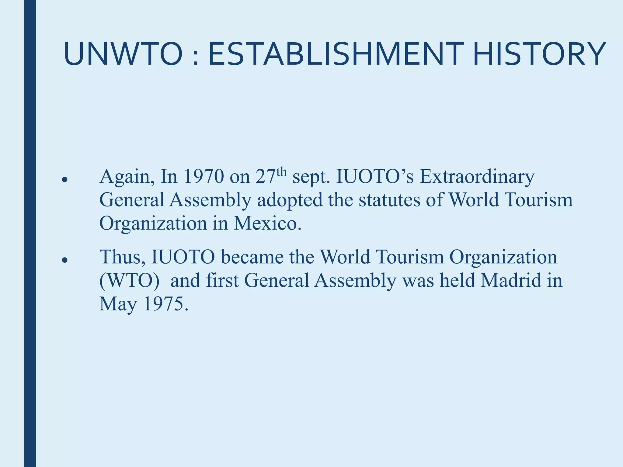 World tourism organization | PPTX