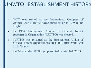 World tourism organization | PPTX
