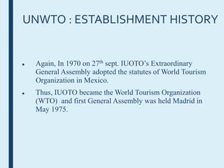 World tourism organization | PPTX