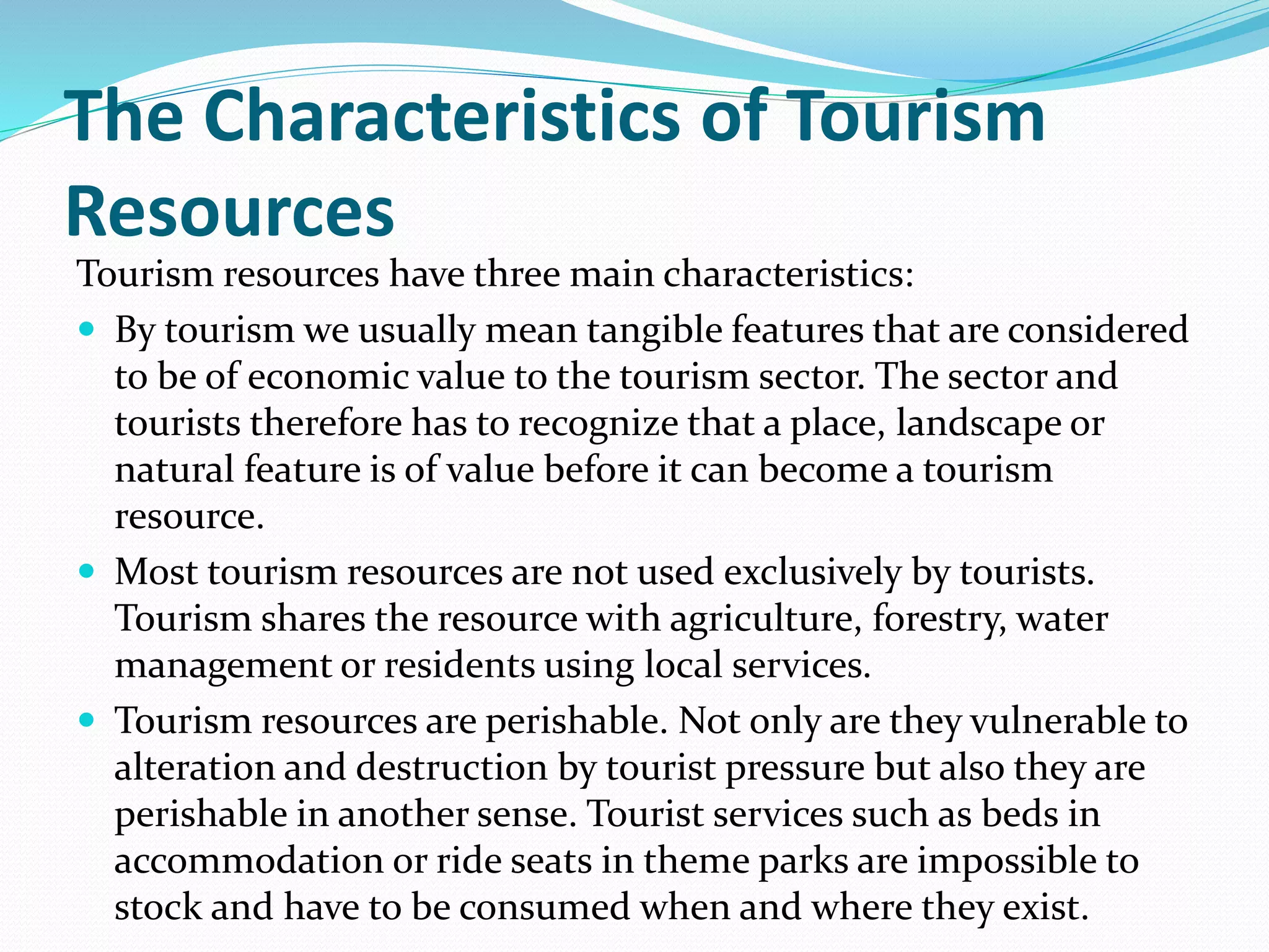 World tourism resources | PPTX