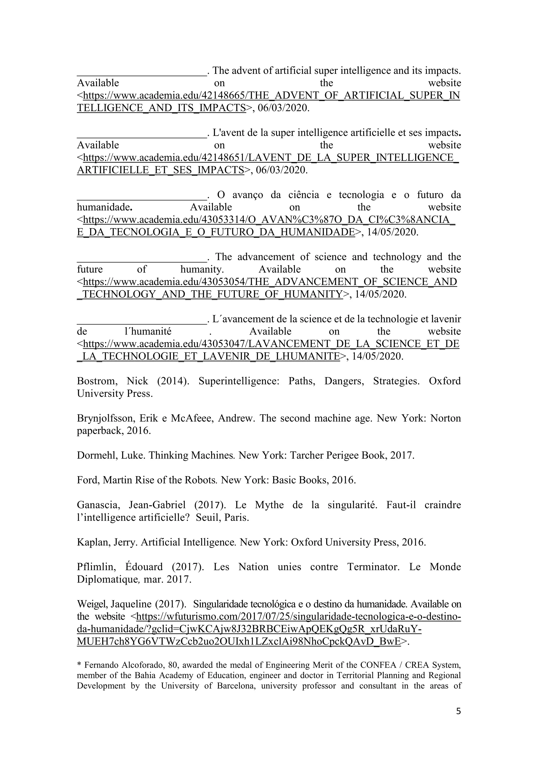 World towards technological singularity | PDF