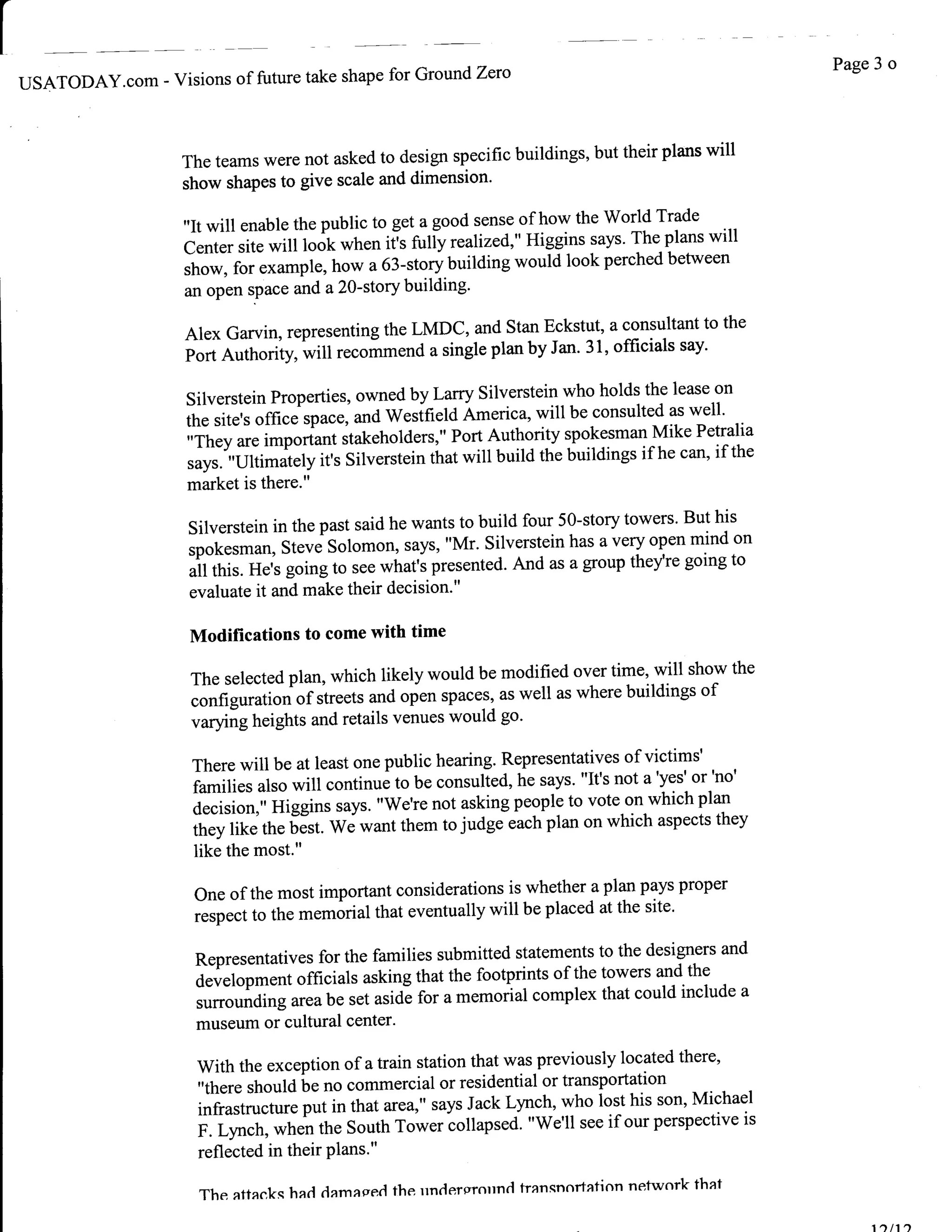 World trade center proposal | PDF