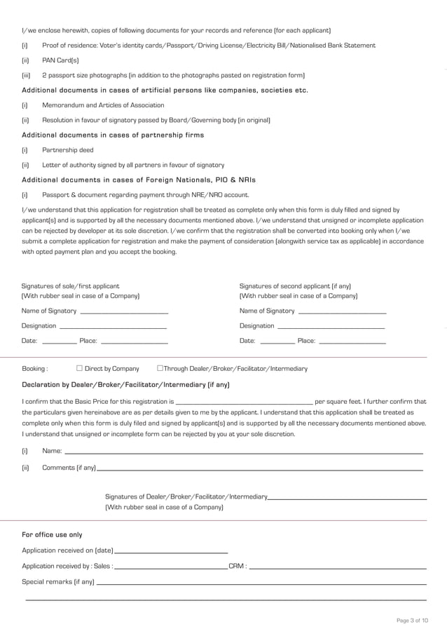 World trade centre” (wtc call-9958959555-application form | PDF