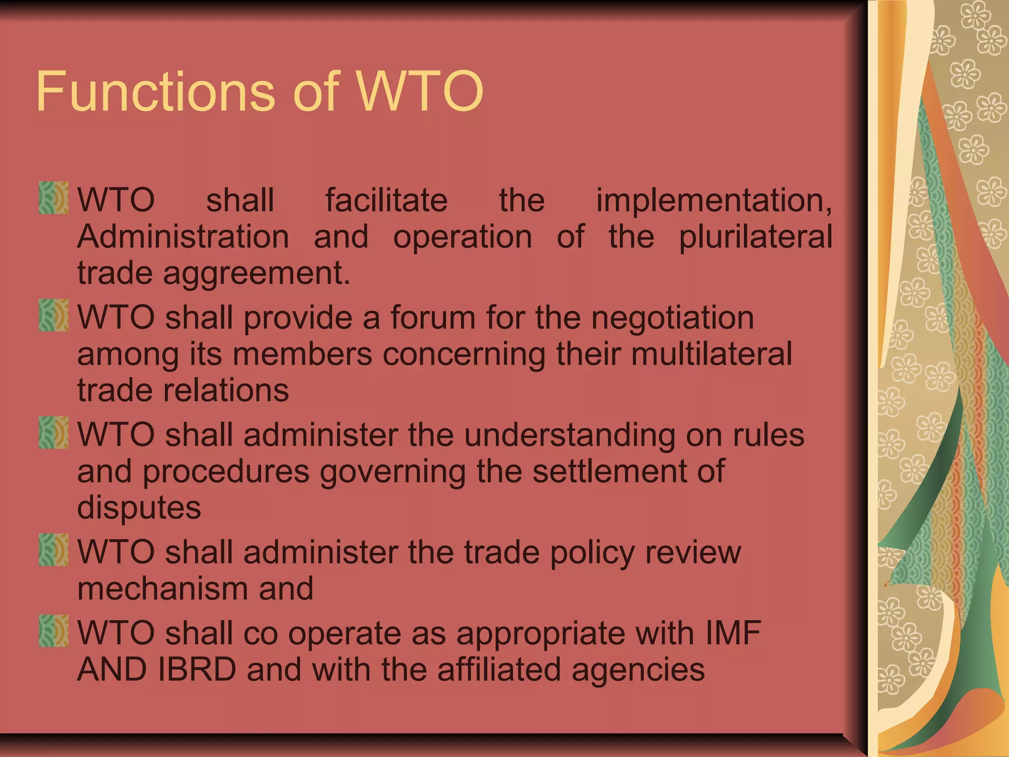 World Trade Organisation | PPT