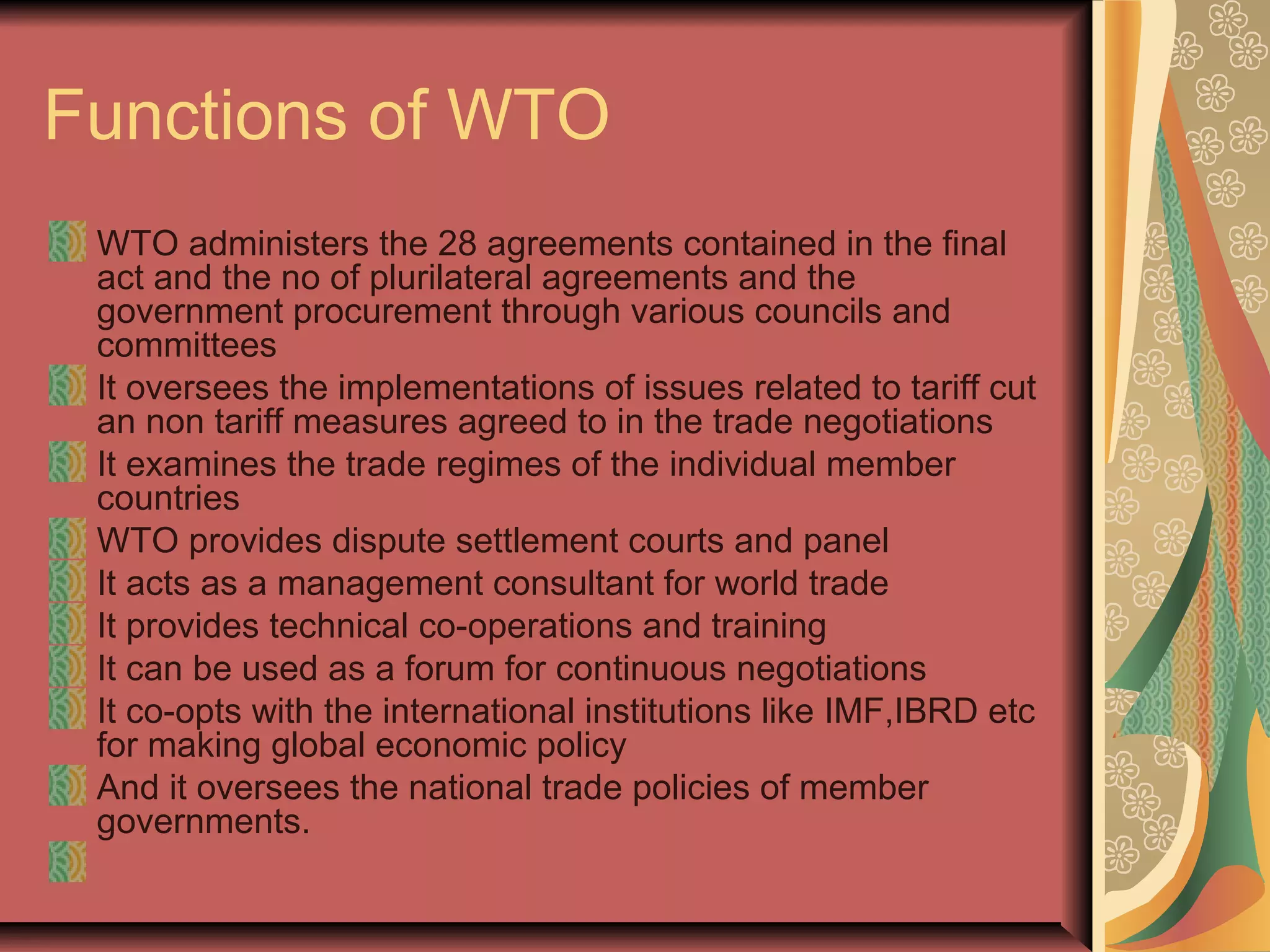 World Trade Organisation | PPT