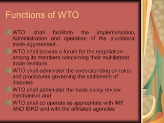 World Trade Organisation | PPT