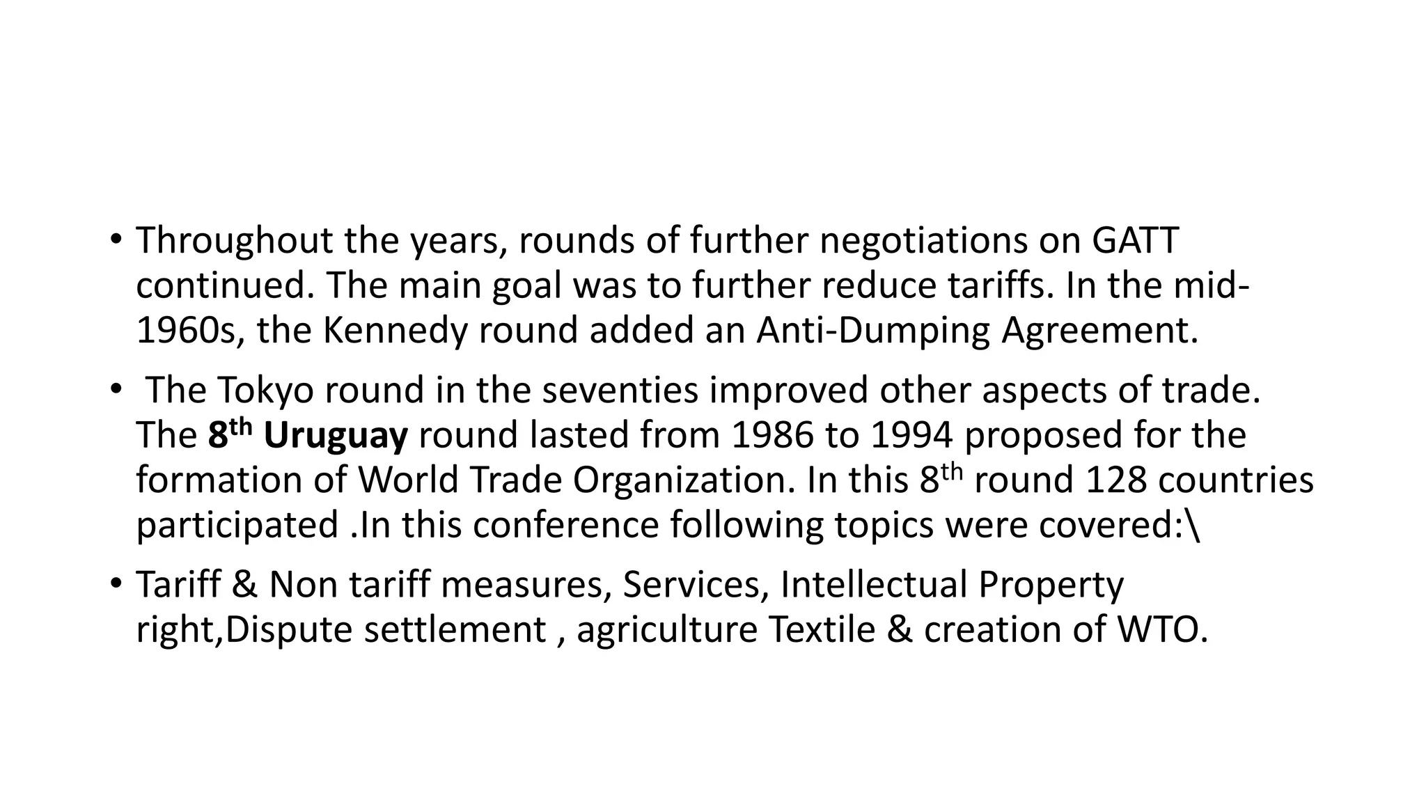 World trade organisation | PPTX