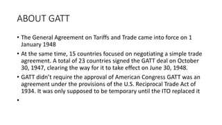 World trade organisation | PPT