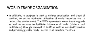 World trade organisation | PPTX