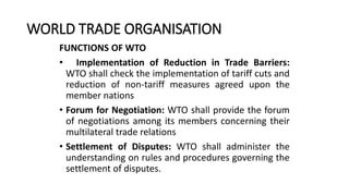 World trade organisation | PPT