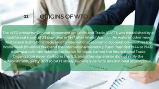 World Trade Organisation ( orgins and functions ) | PDF