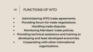 World Trade Organisation ( orgins and functions ) | PDF