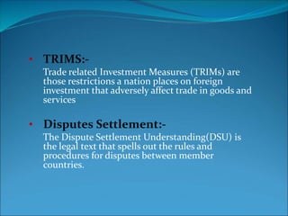 World trade organisation1 | POT
