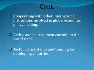 World trade organisation1 | POT