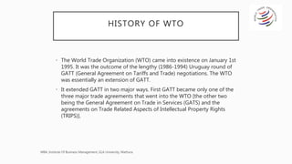 World trade organisation (WTO) | PPTX