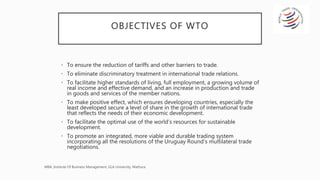 World trade organisation (WTO) | PPTX