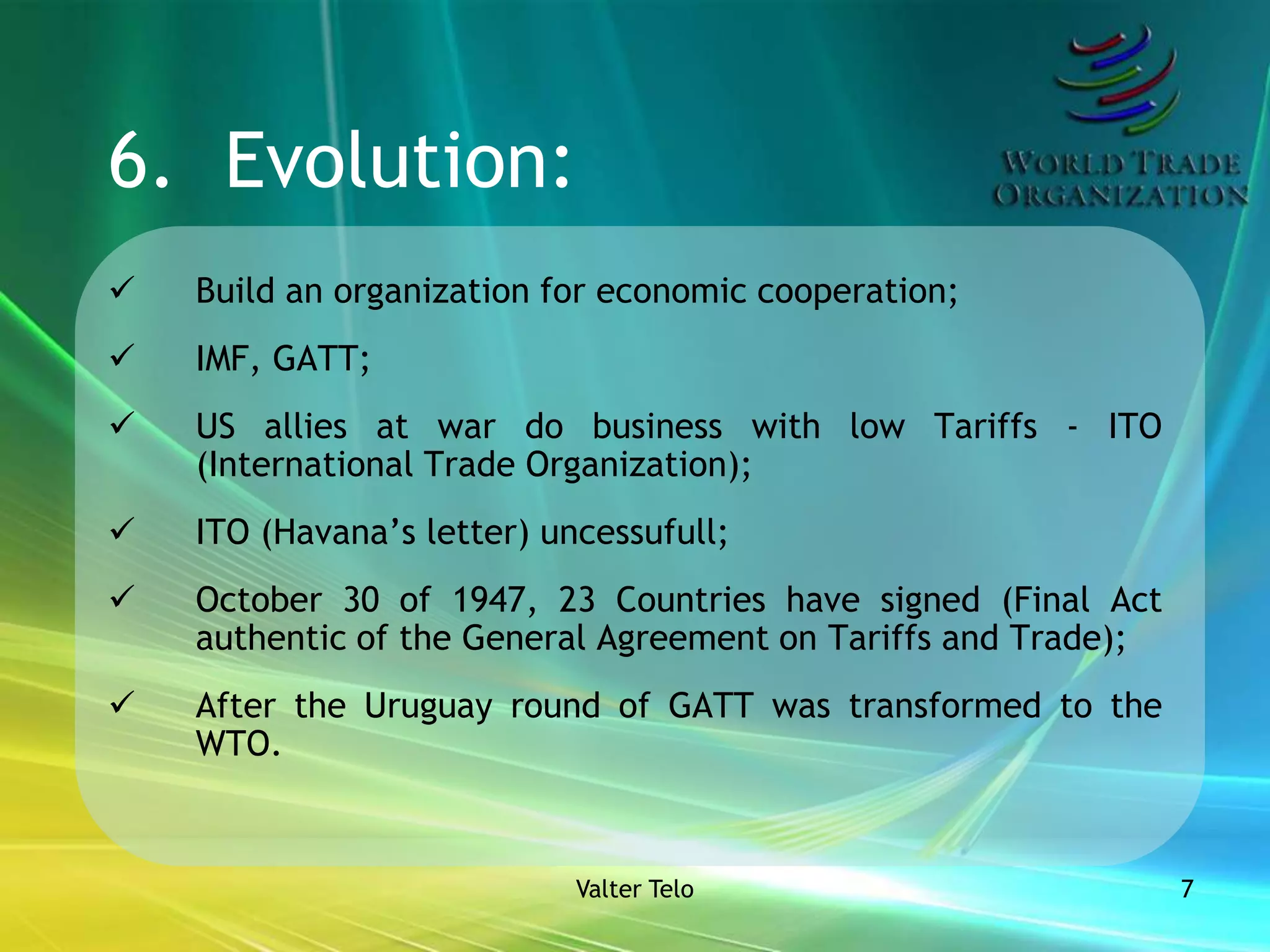 World Trade Organization | PPT