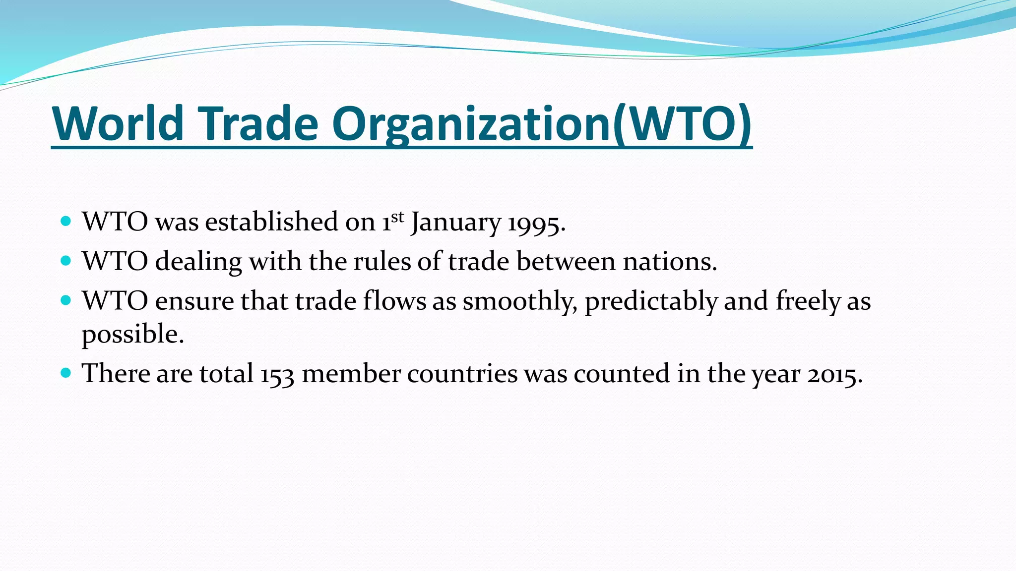 World trade organization | PPT