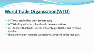 World trade organization | PPT