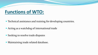 World trade organization | PPT