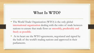 World Trade Organization | PPTX