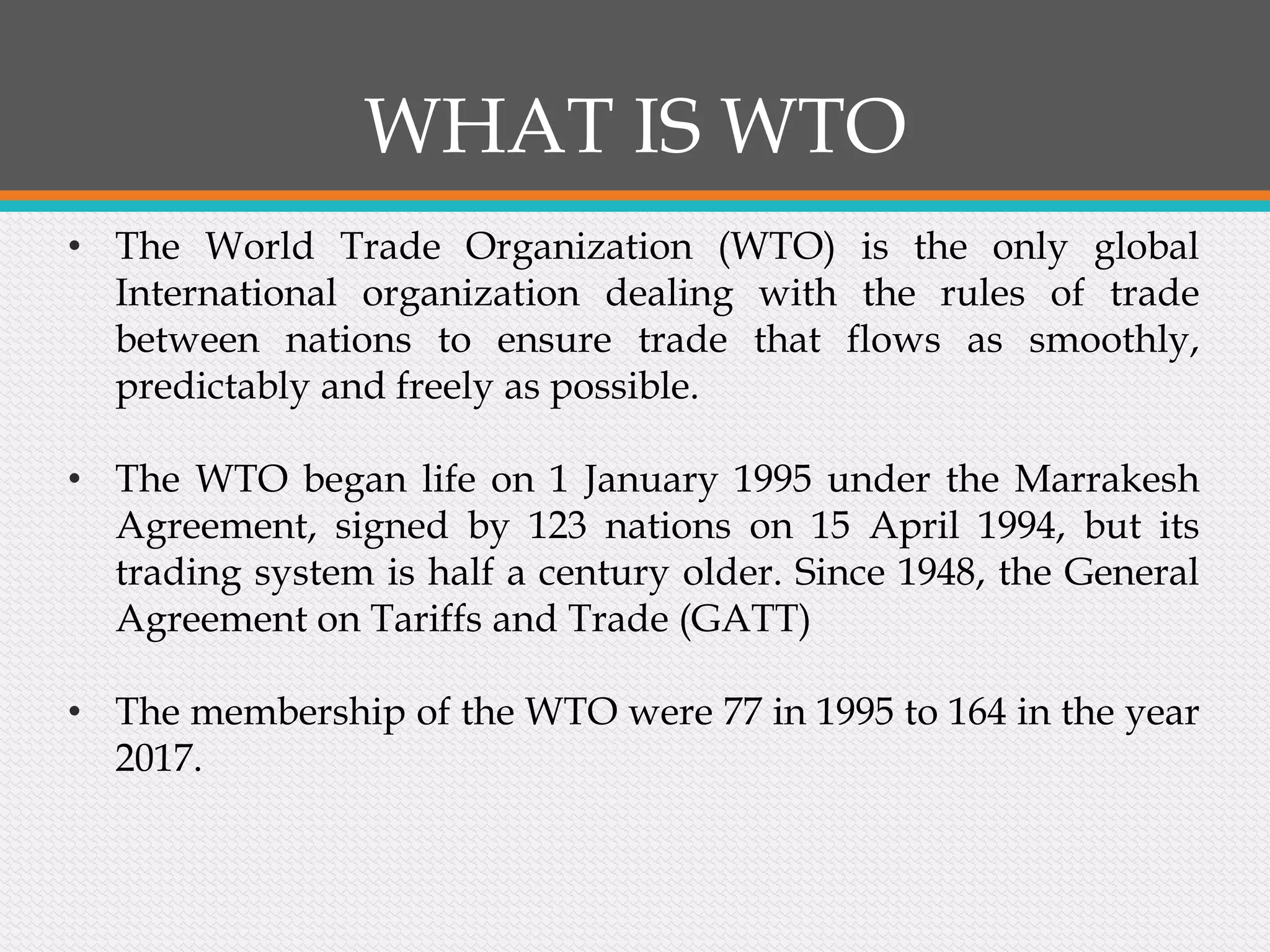 World trade organization | PPTX