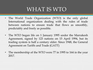 World trade organization | PPTX