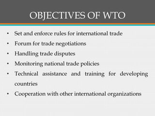 World trade organization | PPTX