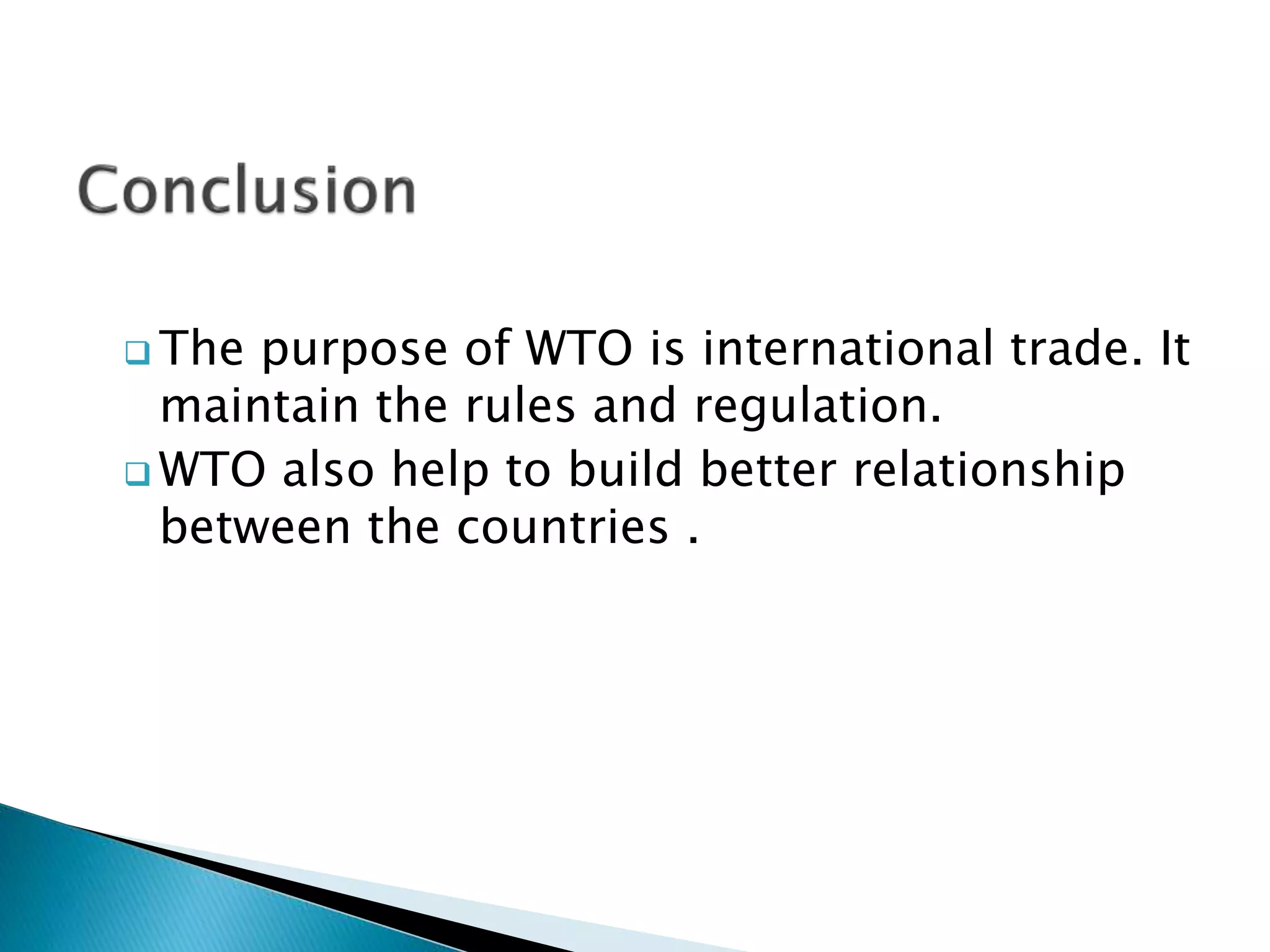 World trade organization | PPTX