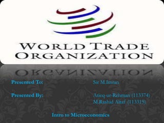 World Trade Organization Presentation | PPT