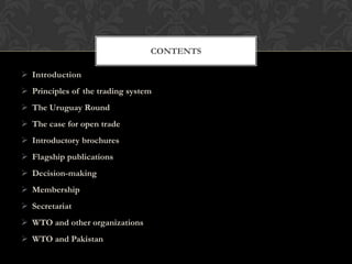 World Trade Organization Presentation | PPT