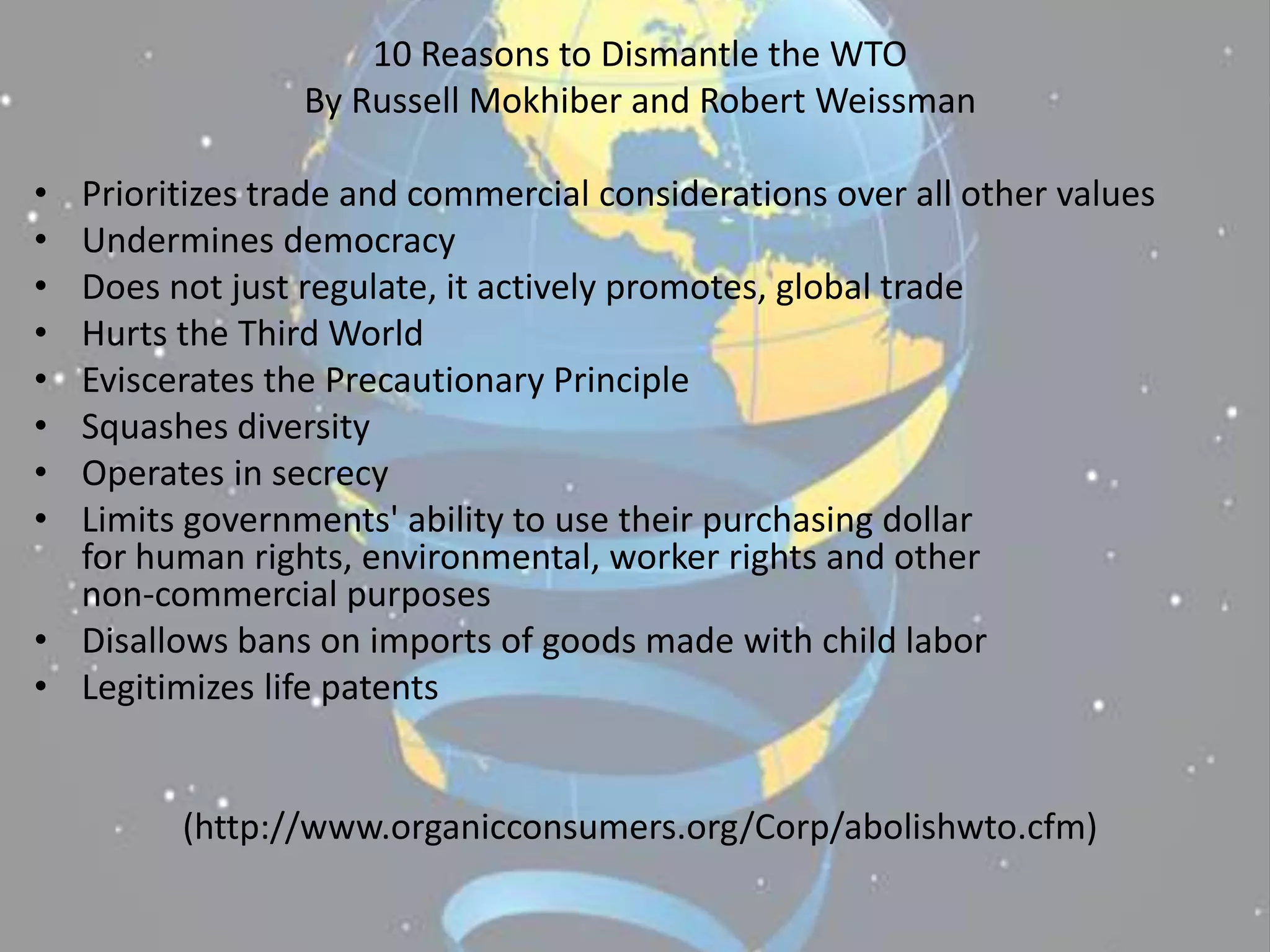 World trade organization protests in seattle power point | PPTX