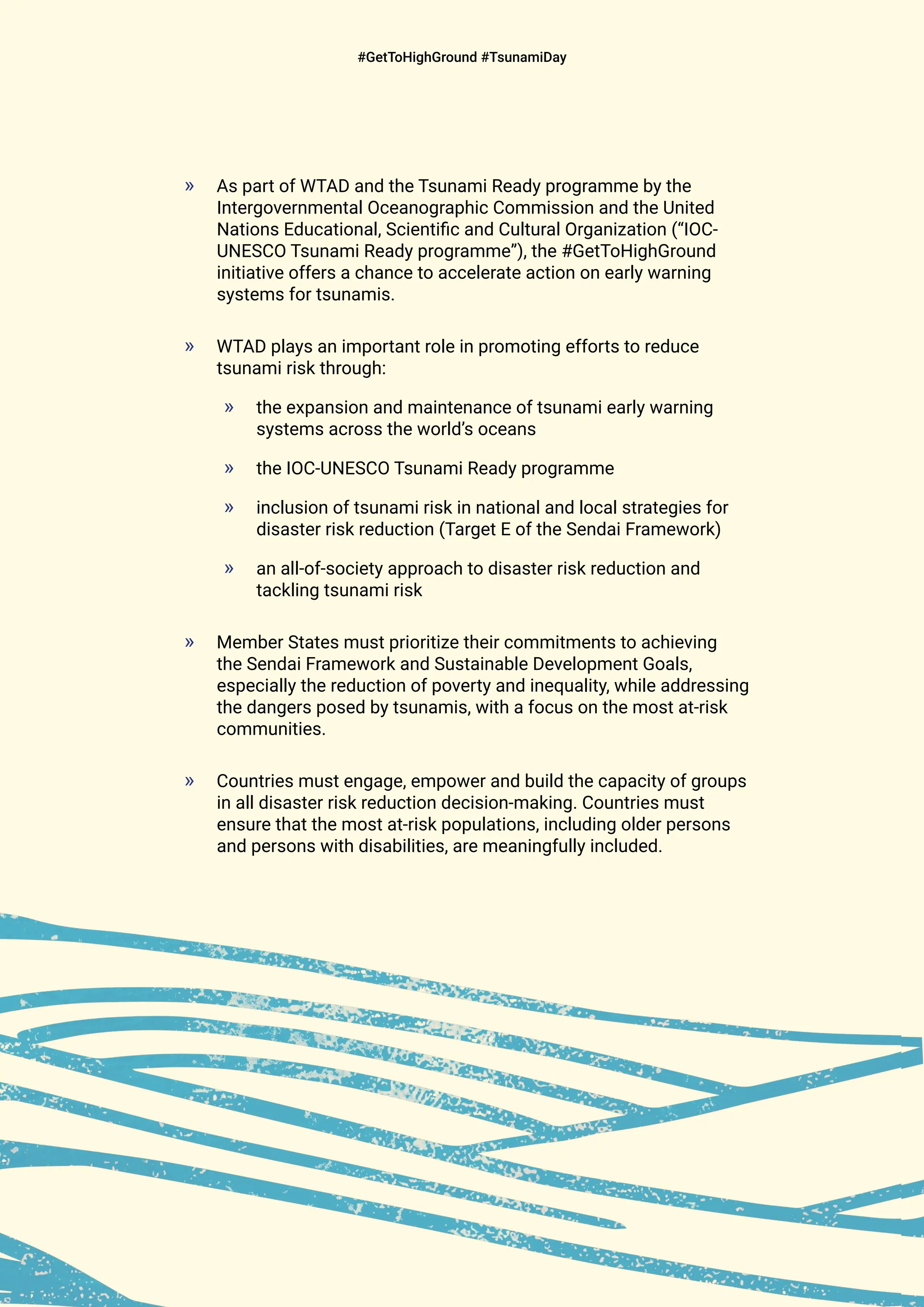 World Tsunami Awareness Day 2023 - Fighting inequality for a resilient future.pdf | Economy ...