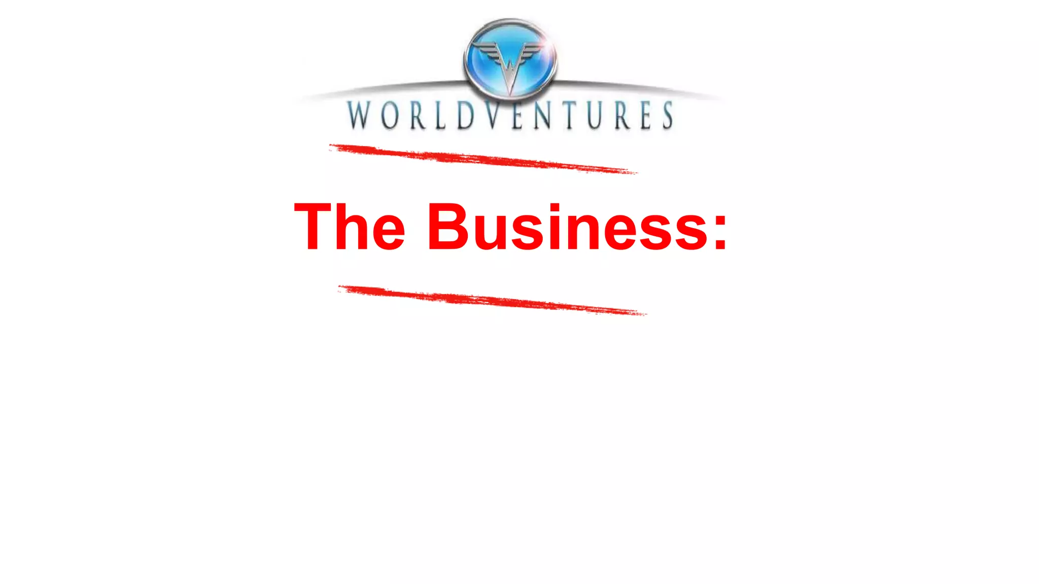 World ventures presentation 2012