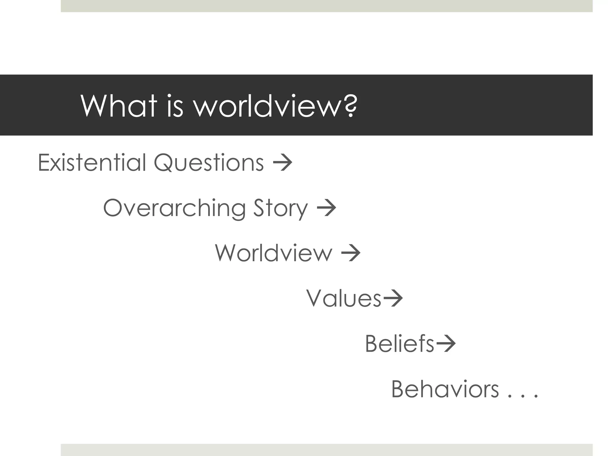 Worldview | PPTX