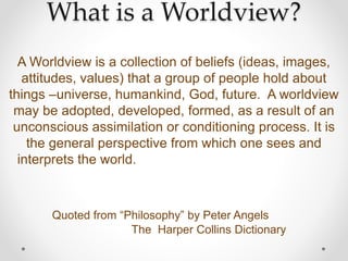 Worldview for science | PPTX