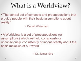 Worldview for science | PPTX